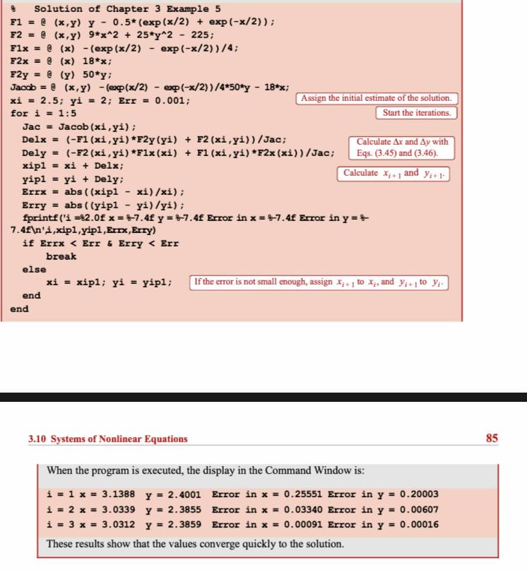 Solved 2. (20 points) Solution of system of eqns. (No code | Chegg.com