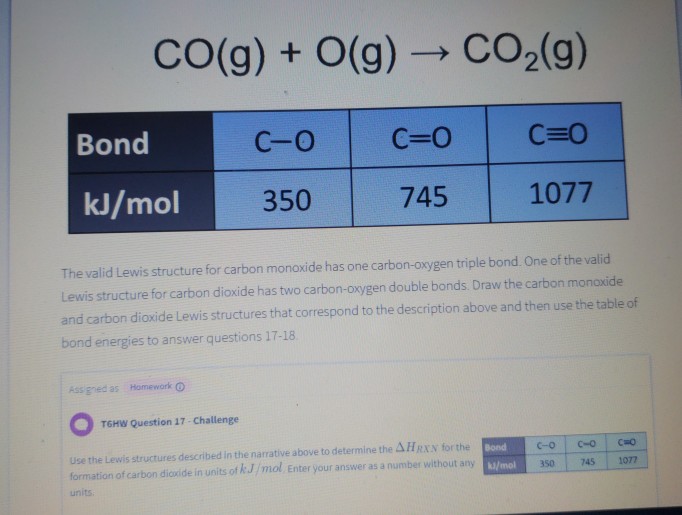 Carbon Monoxide Lewis Structure