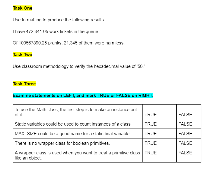 Solved Examine statements on LEFT, and mark TRUE or FALSE on | Chegg.com