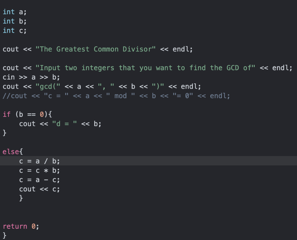 Solved I have to make a code to use Euclidean algorithm to | Chegg.com