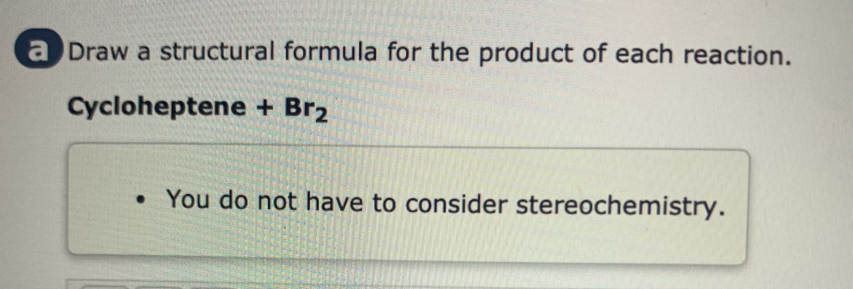 Solved Draw a structural formula for the product of each | Chegg.com