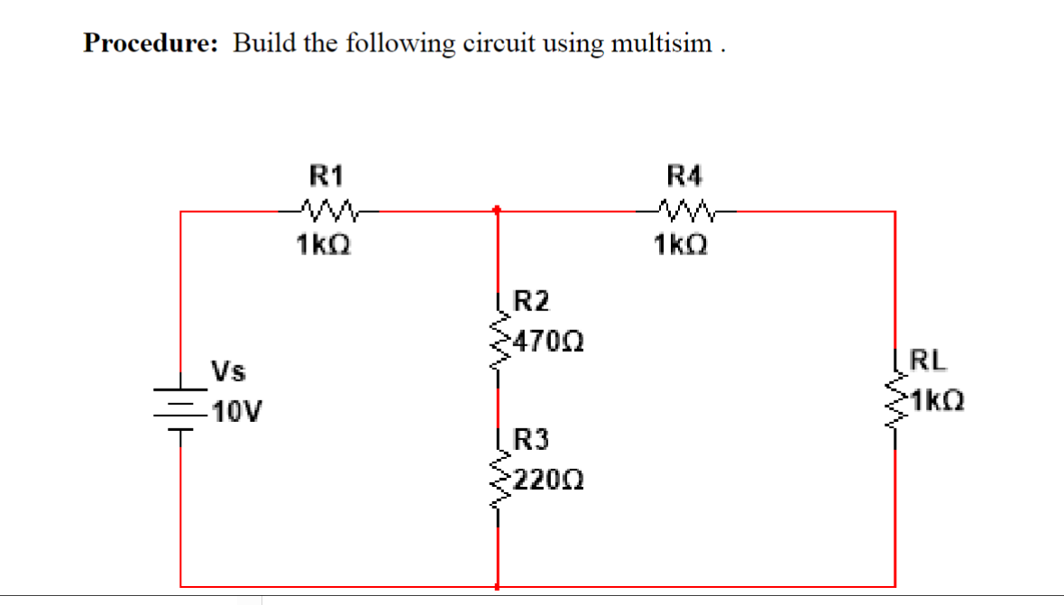 Solved Draw the Thevenin's equivalent circuit:Procedure: | Chegg.com