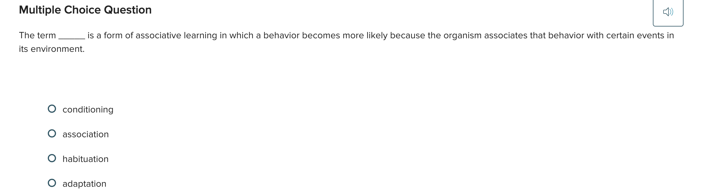 Solved Multiple Choice QuestionThe term is a form of | Chegg.com