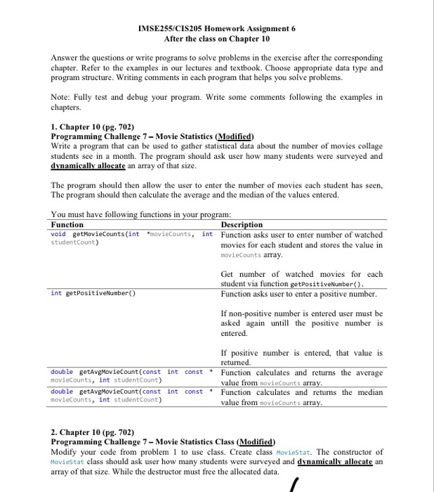 Solved Imse255cis205 Homework Assignment 6 After The Class 