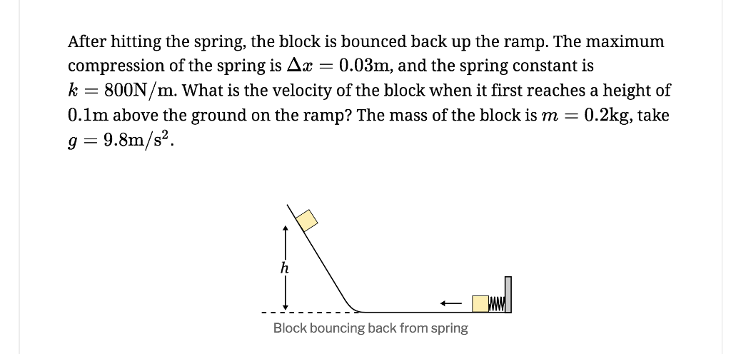 Solved A small block of mass m starts from rest and slides | Chegg.com
