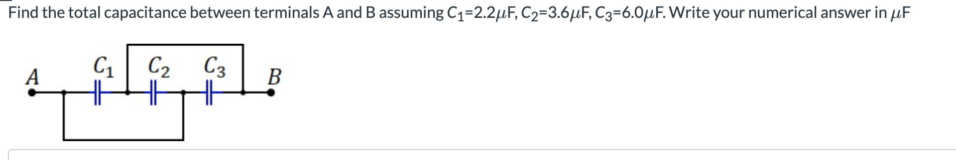 Find The Total Capacitance Between Terminals A And B