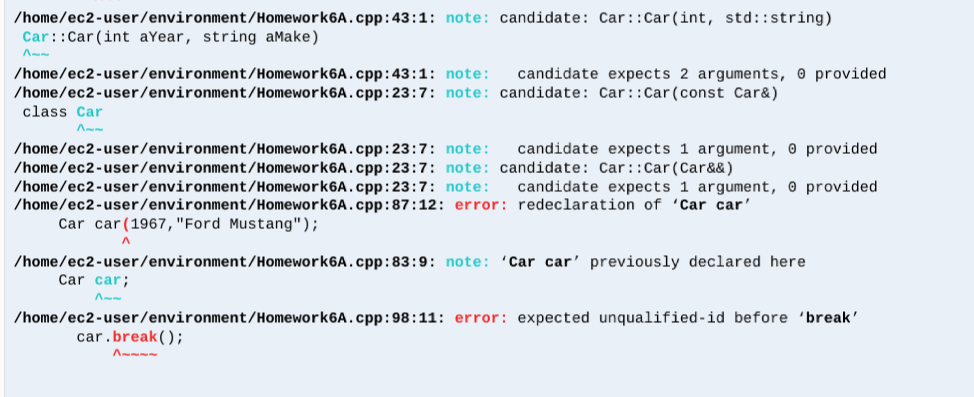 Solved [C++] Q: Write a class named Car that has the | Chegg.com