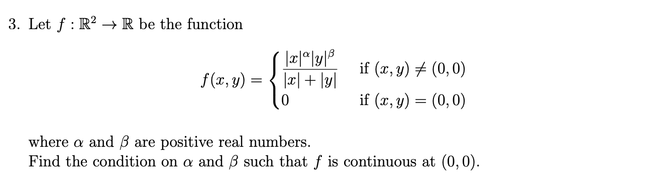 Solved 3. Let f:R2→R be the function | Chegg.com