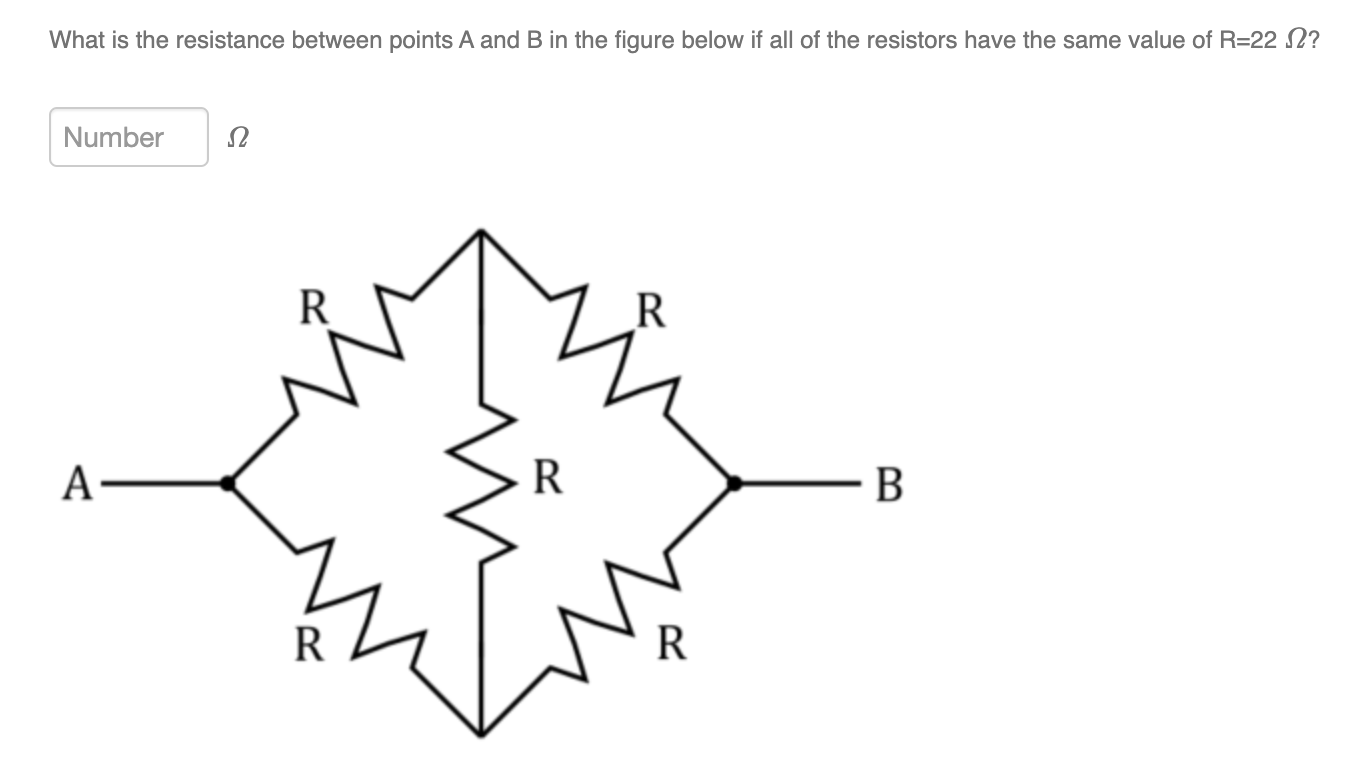 Solved What is the resistance between points A and B in the | Chegg.com