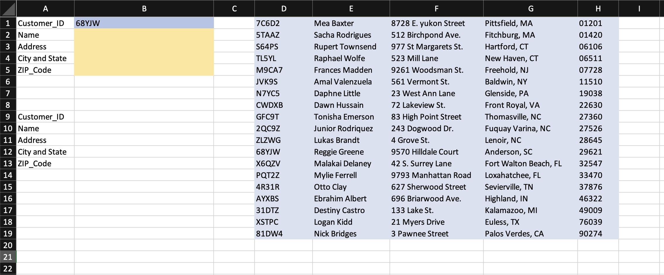 You are creating a part of a spreadsheet that will | Chegg.com