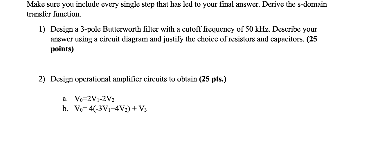 Solved i want the solution for the following 2 ﻿questions: | Chegg.com