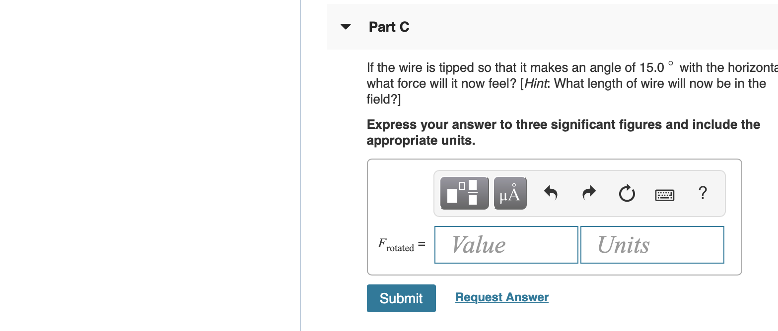 Solved Part A What is the magnitude of the force per meter | Chegg.com