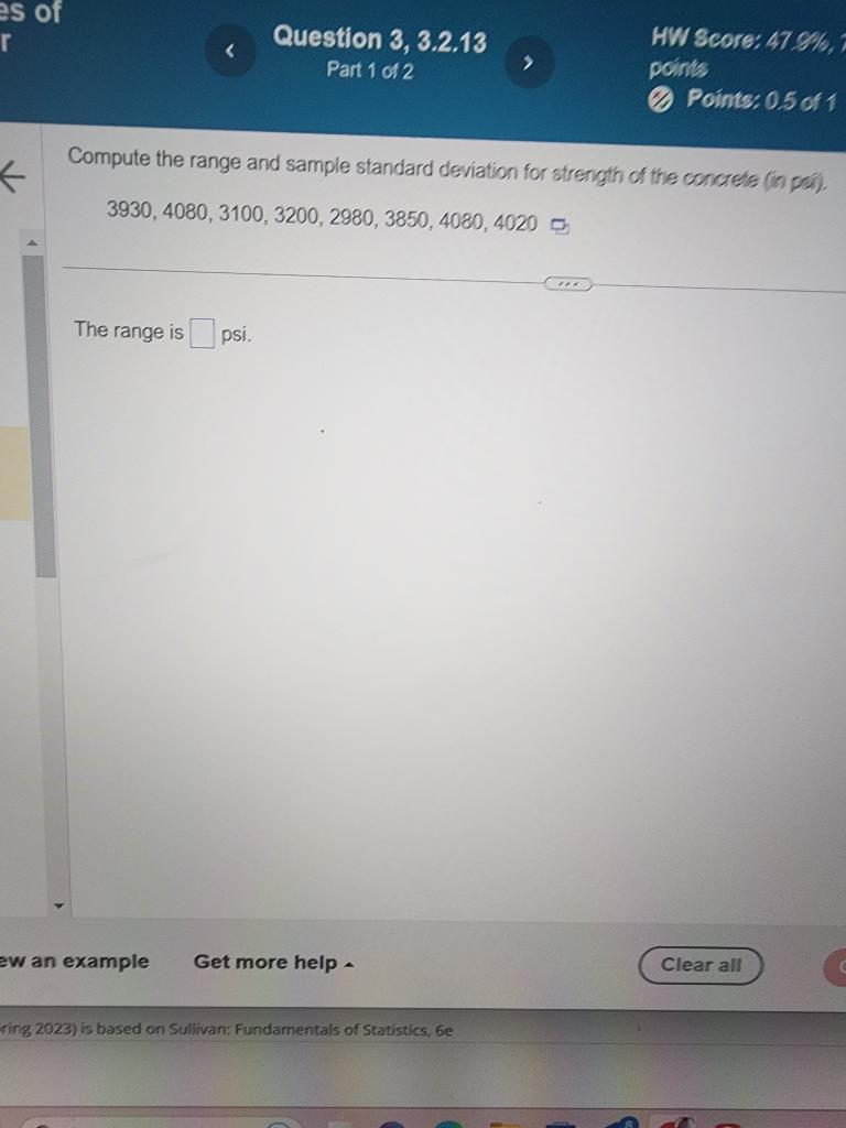 Solved Compute the range and sample standard deviation for | Chegg.com