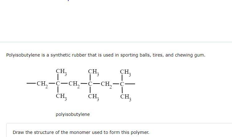 Polyisobutylene Structure