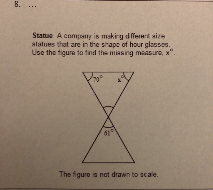 Solved 8. Statue A company is making different size statues | Chegg.com
