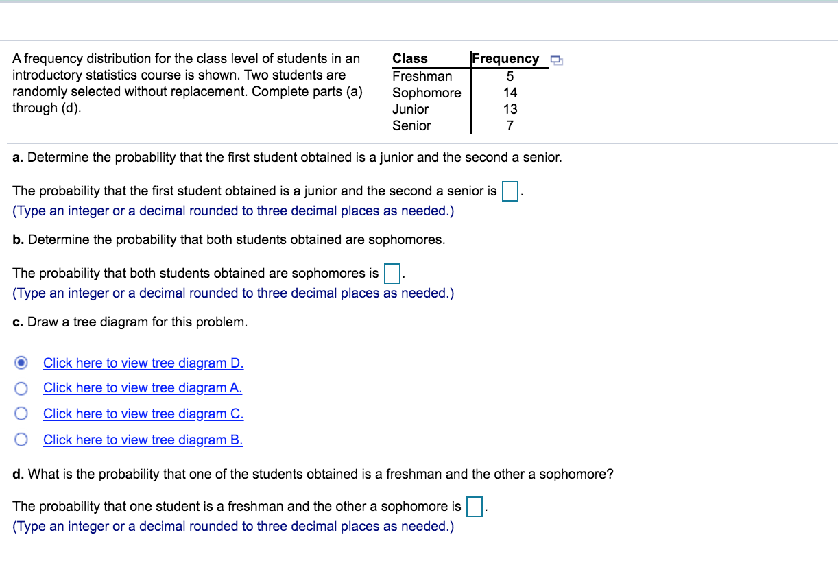 Solved Frequency A frequency distribution for the class | Chegg.com