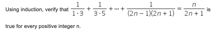 Solved Using induction, verify that | Chegg.com
