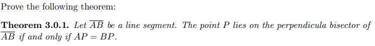 Solved Prove the following theorem: Theorem 3.0.1. Let AB be | Chegg.com