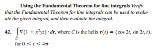 Solved Using the Fundamental Theorem for line integrals | Chegg.com
