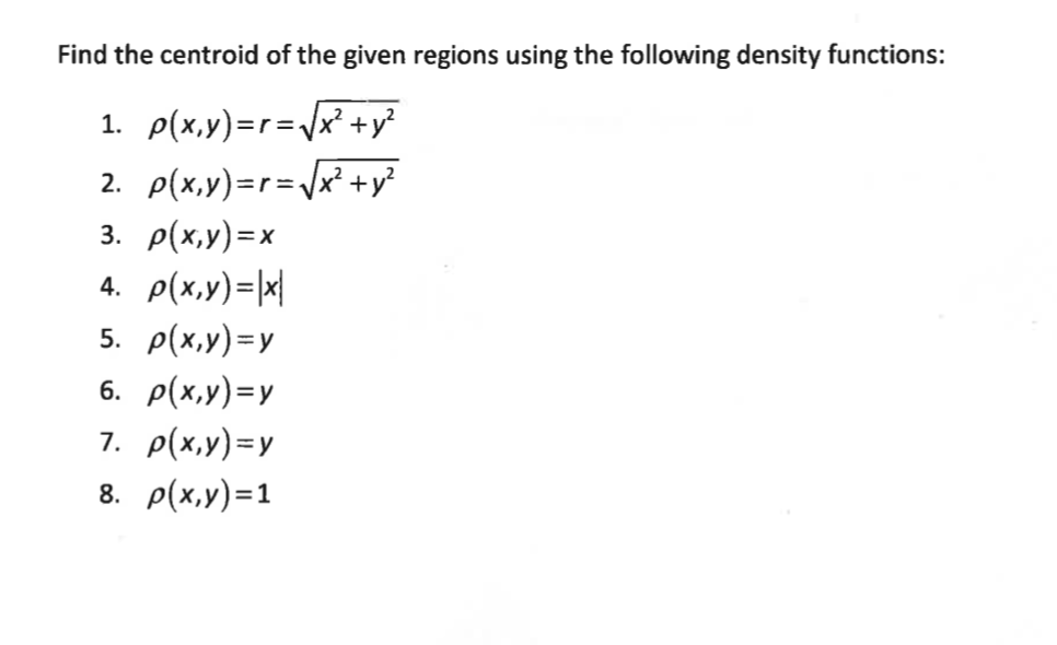 Solved Fun with Centroids Find the centroids of the | Chegg.com