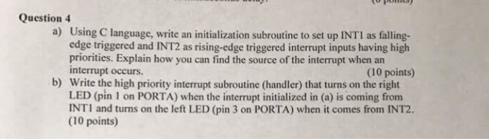 Solved Question4 a) Using C language, write an | Chegg.com