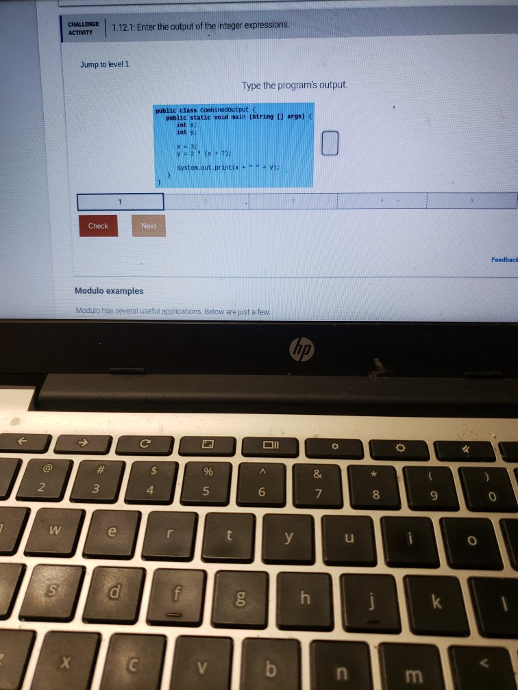 Solved ACTIVITY 1.12.1: Enter the output of the integer | Chegg.com