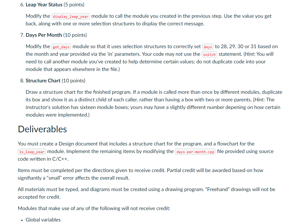 Solved You have again been hired to finish a date-related | Chegg.com