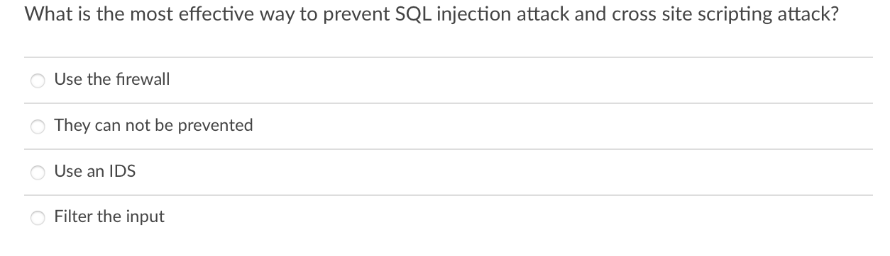 Solved What does it require to make SQL injection attack | Chegg.com