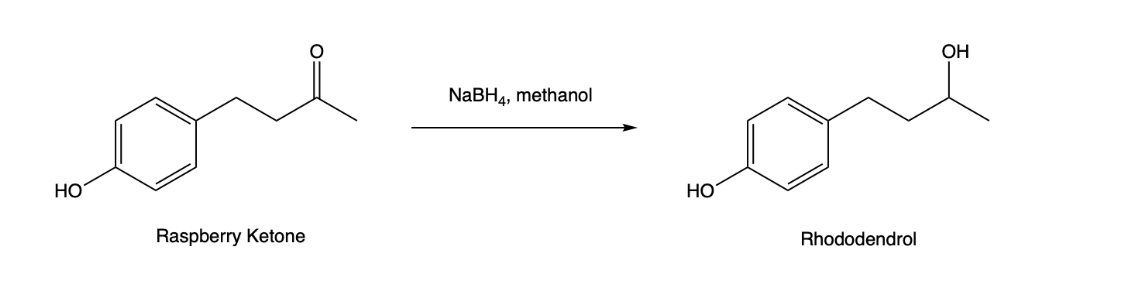Solved NaBH4, methanol Raspberry Ketone Rhododendrol | Chegg.com