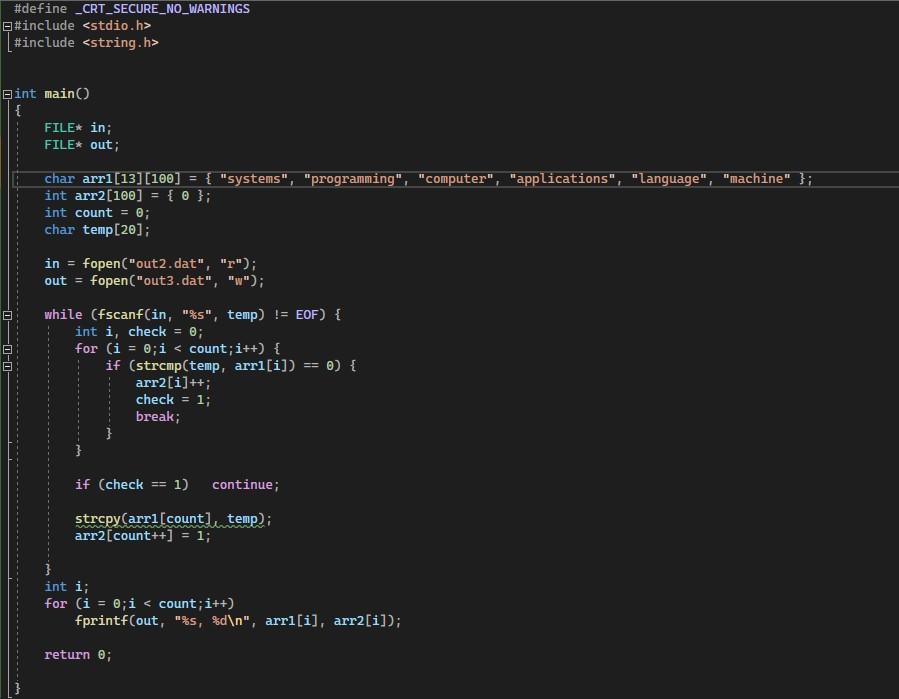Solved I'm trying to get this c code to read a file, check | Chegg.com