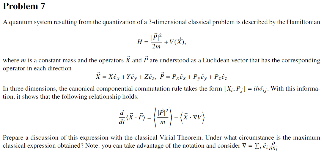 Solved A quantum system resulting from the quantization of a | Chegg.com