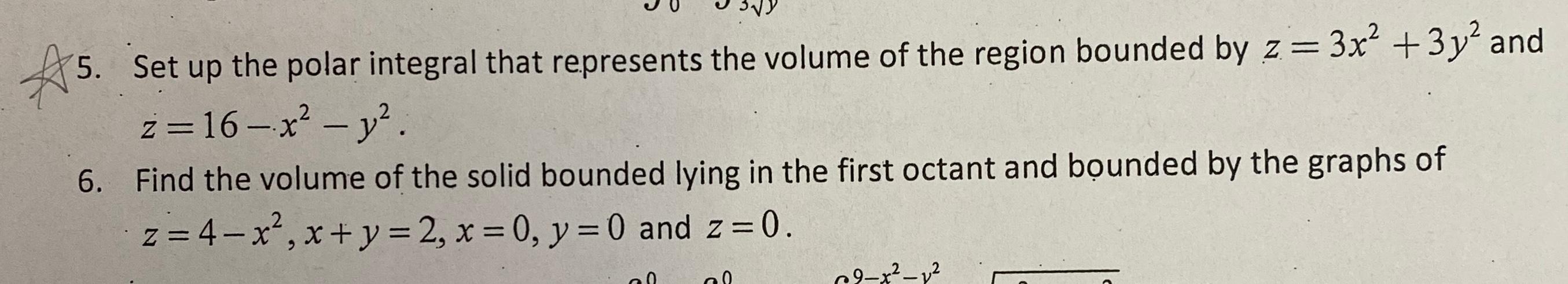 Solved 5. Set up the polar integral that represents the | Chegg.com