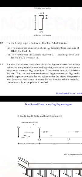 Solved 12 For the bridge superstructure in Problem 3.1, | Chegg.com