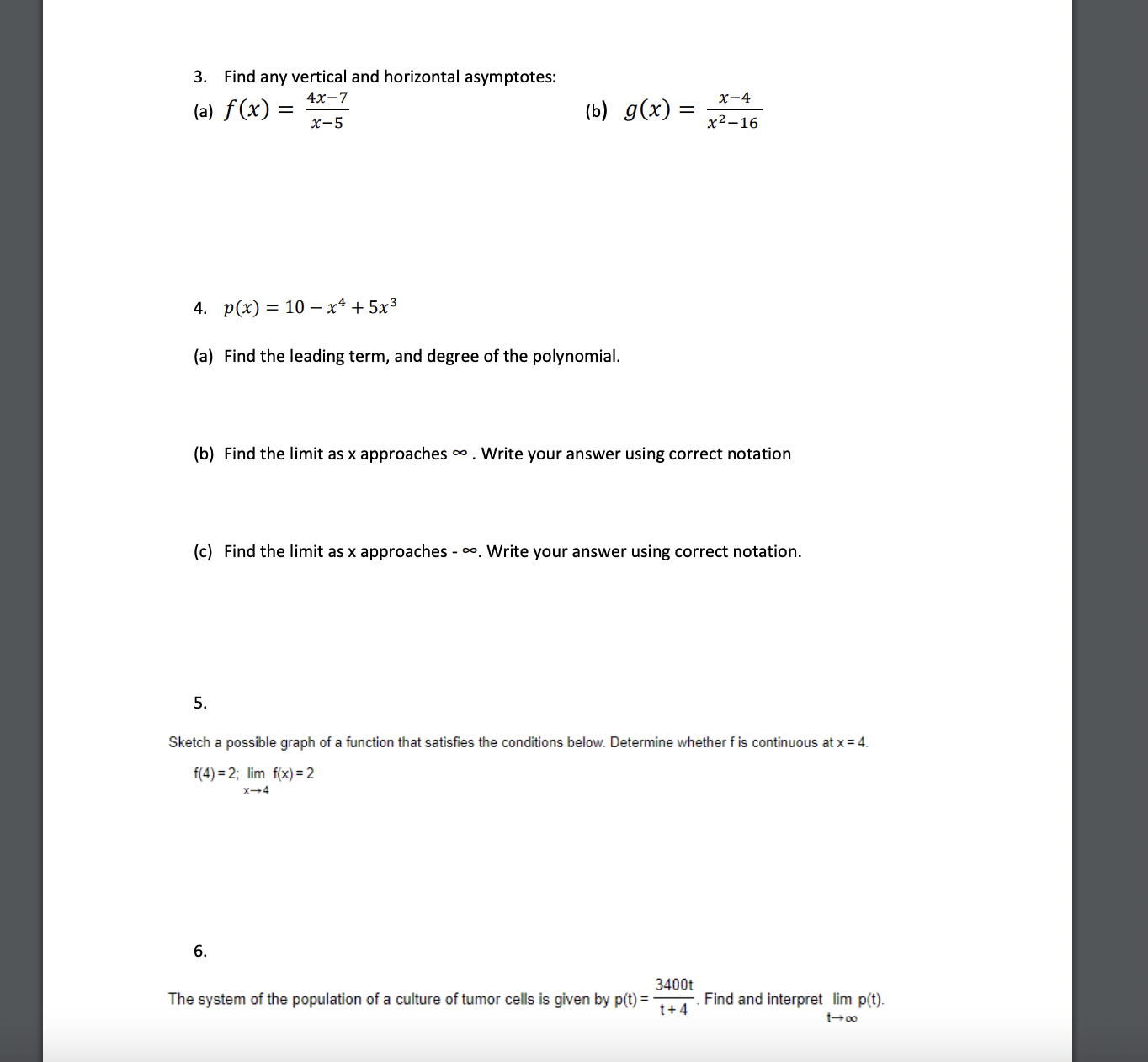 Solved 7. Use the graph below to estimate the following: (A) | Chegg.com