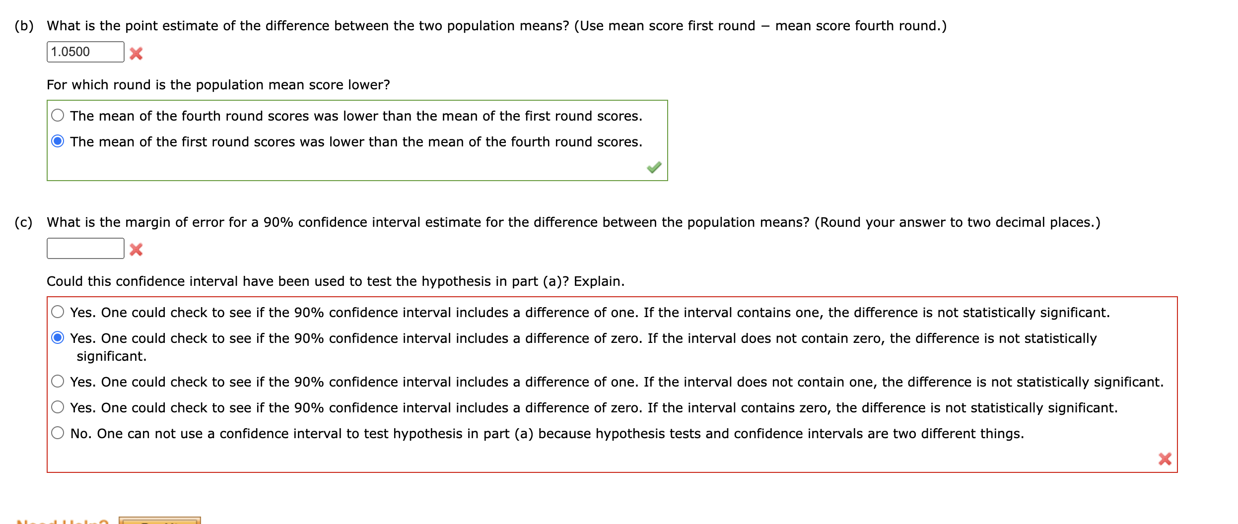 Solved a) Use α=0.10 to test for a statistically | Chegg.com