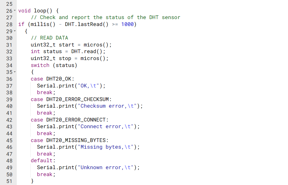 Solved -Temperature and humidity values are displayed | Chegg.com