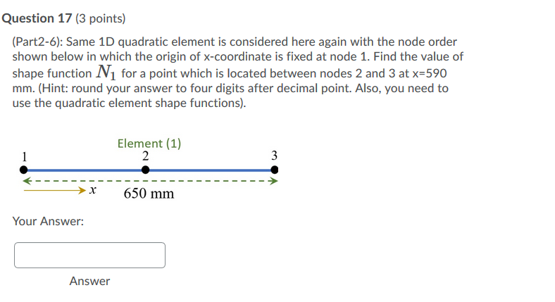 Solved Question 17 (3 points) (Part2-6): Same 1D quadratic | Chegg.com