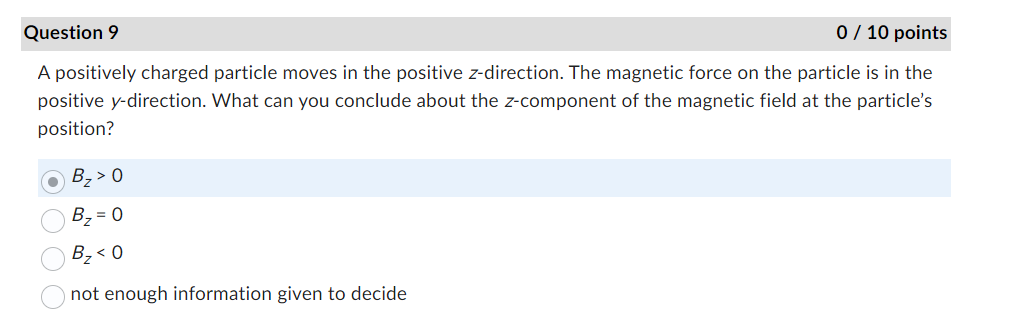 Solved A positively charged particle moves in the positive | Chegg.com