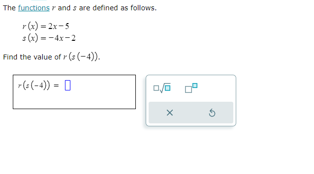 Solved The functions r and s are defined as follows. | Chegg.com