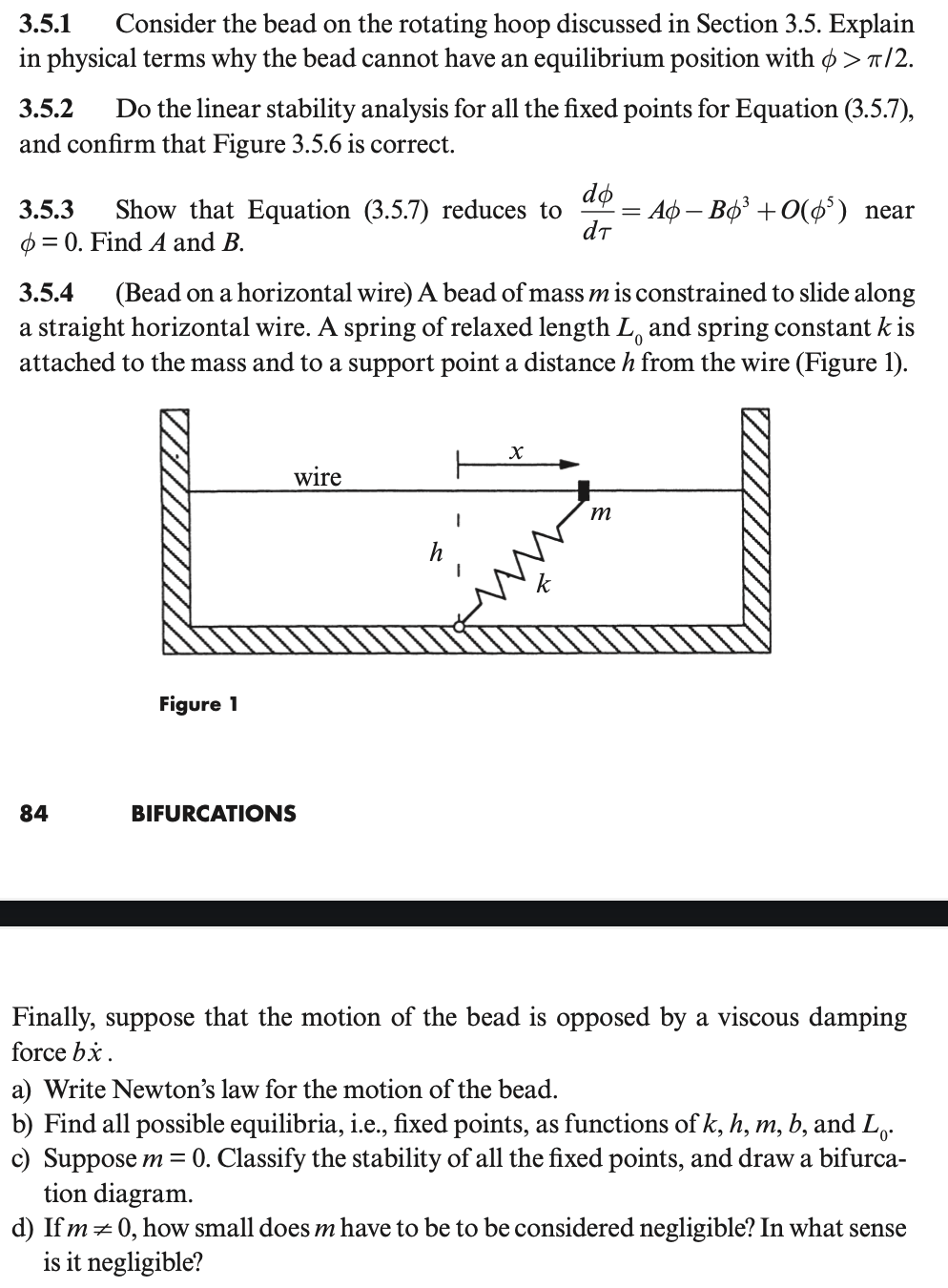 3.5.1 Consider the bead on the rotating hoop | Chegg.com