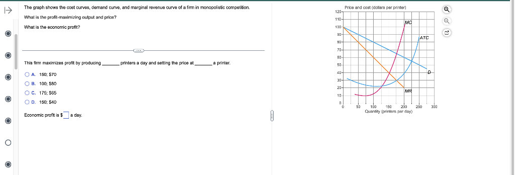 Solved The graph shows the cost curves, dernand curve, and | Chegg.com