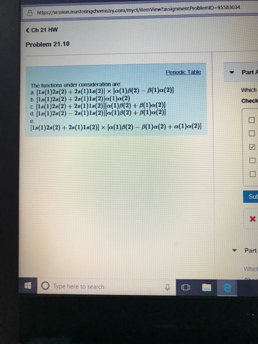 Solved 凸https:/ session mastenngchemistry.com/myct/itemve | Chegg.com