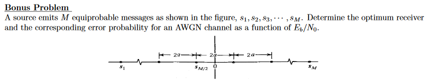 Solved Bonus Problem A Source Emits M Equiprobable Messages 