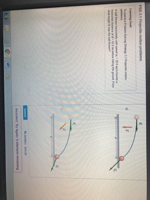 Solved PSS 3.1 Projectile motion problems Learning Goal: To | Chegg.com
