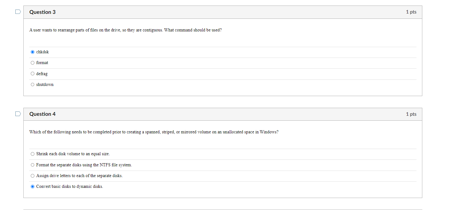 Solved If a storage pool is configured as if it has more | Chegg.com