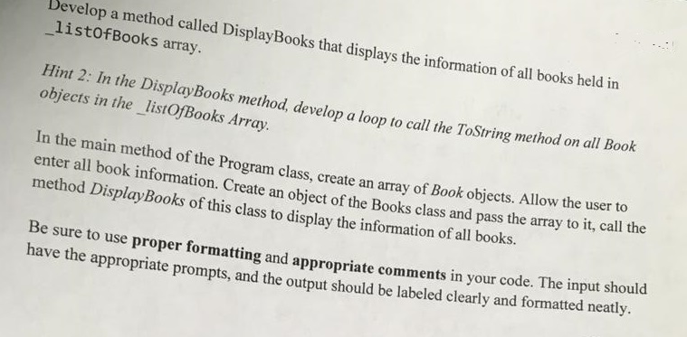 Solved Topics Covered:-Intro to Classes,Methods, Objects, | Chegg.com