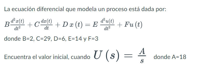 Solved The differential equation that models a process is | Chegg.com