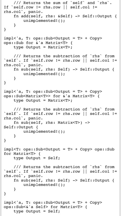 Solved use std::{ops, fmt}; #[derive(PartialEq, Debug)] pub | Chegg.com