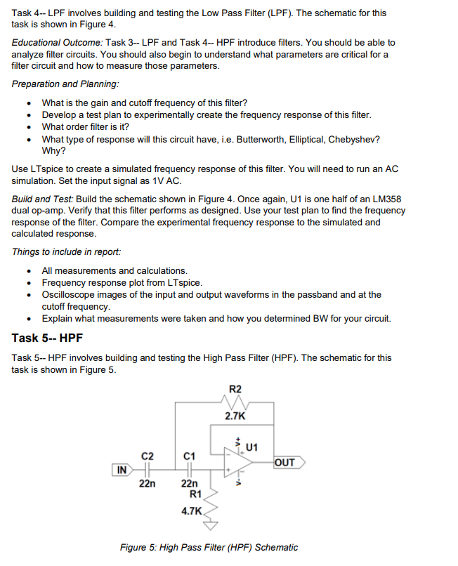 Solved EET 222 Lab Equalizer Project Introduction | Chegg.com