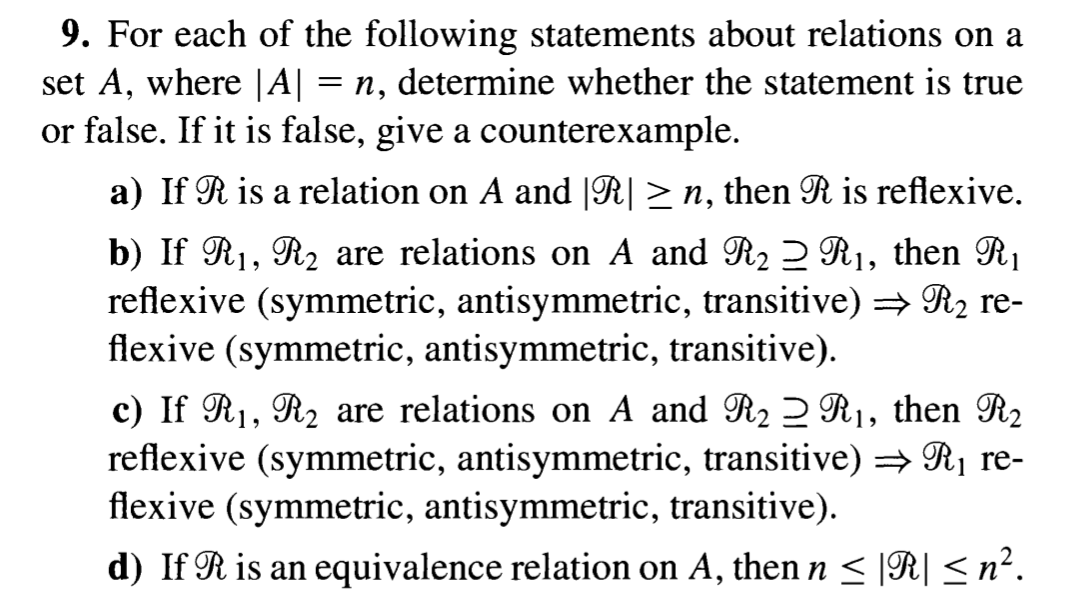 Solved Discrete Maths - Chapter 7 : Relations Revisited - | Chegg.com